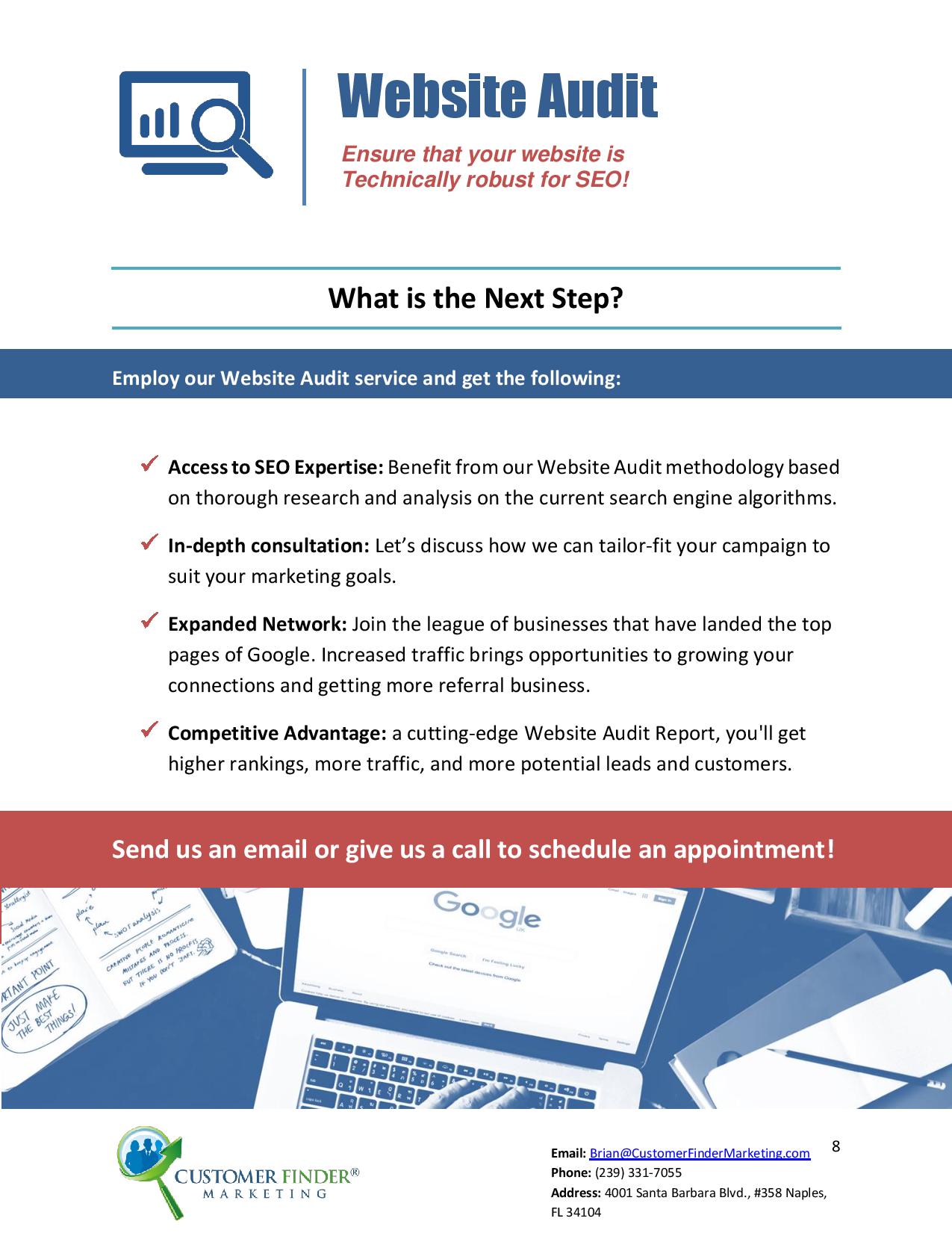 Free SEO Audit Report | Search Engine Optimization Analysis - Customer ...